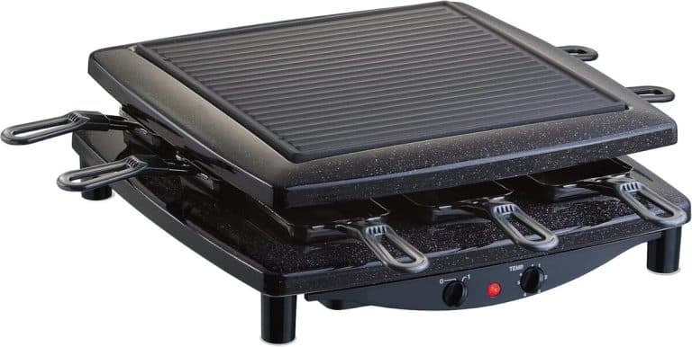 Test de la raclette Steba RC 2.1 : plaque en fonte émaillée
